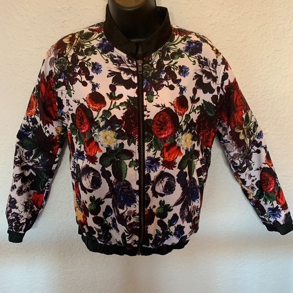 SAMPLE | Jackets & Coats | Womens Brautiful Floral Bomber Jacket Sample ...